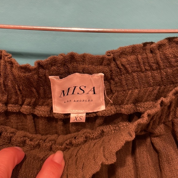 Misa Los Angeles | Skirts | Olive Misa Mini Skirt With Grommets | Poshmark